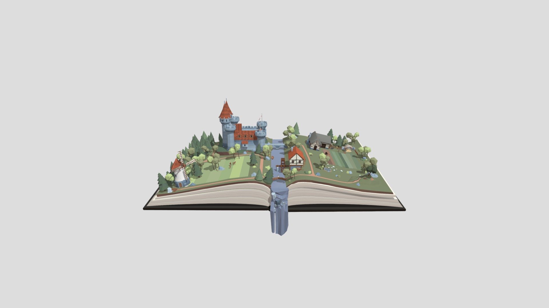 Medieval Fantasy Model For Reality Composer - Download Free 3D model by ...