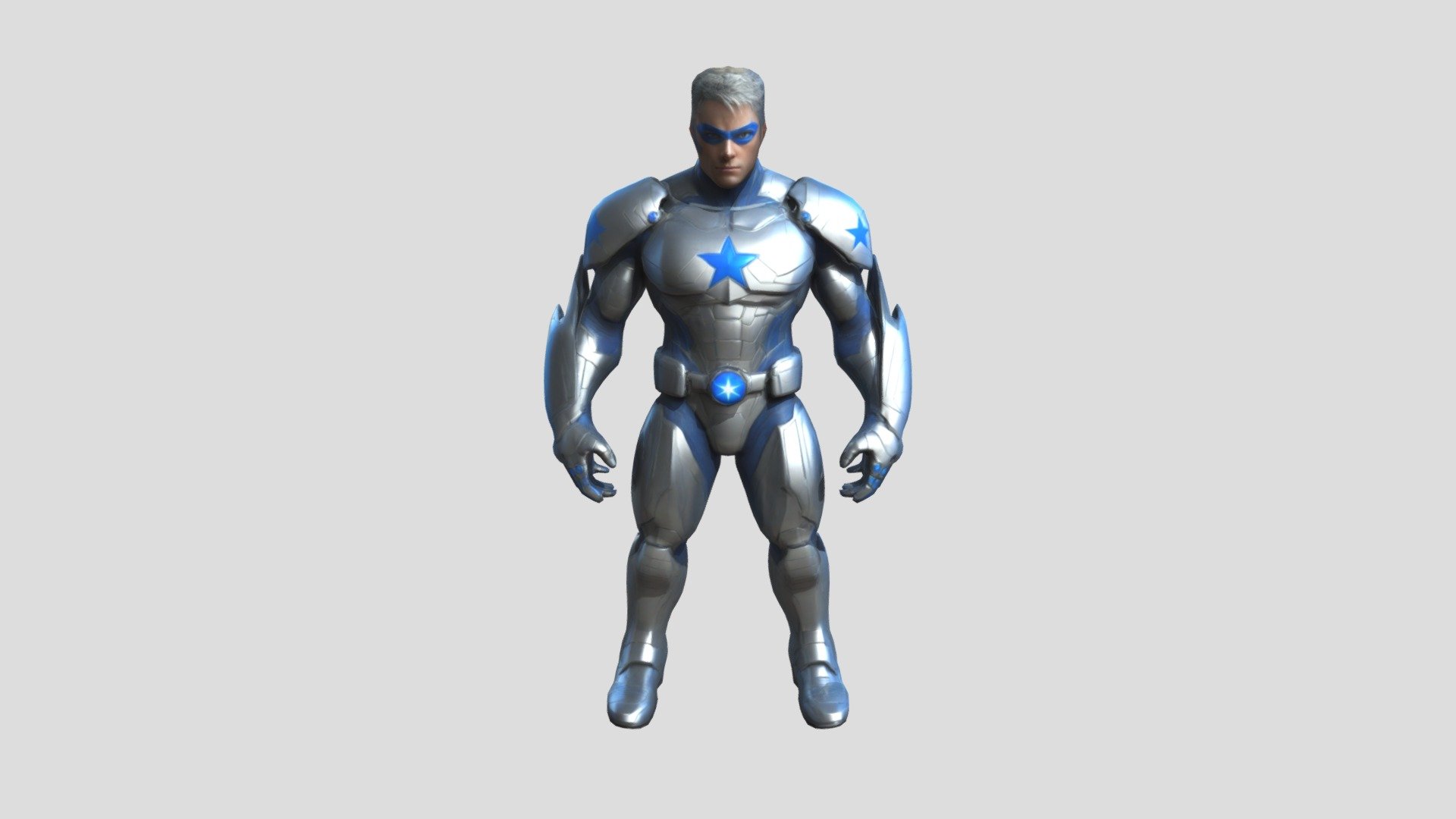 3D Futuristic Superhero - 3D model by baqiralimahar5 [098987a] - Sketchfab