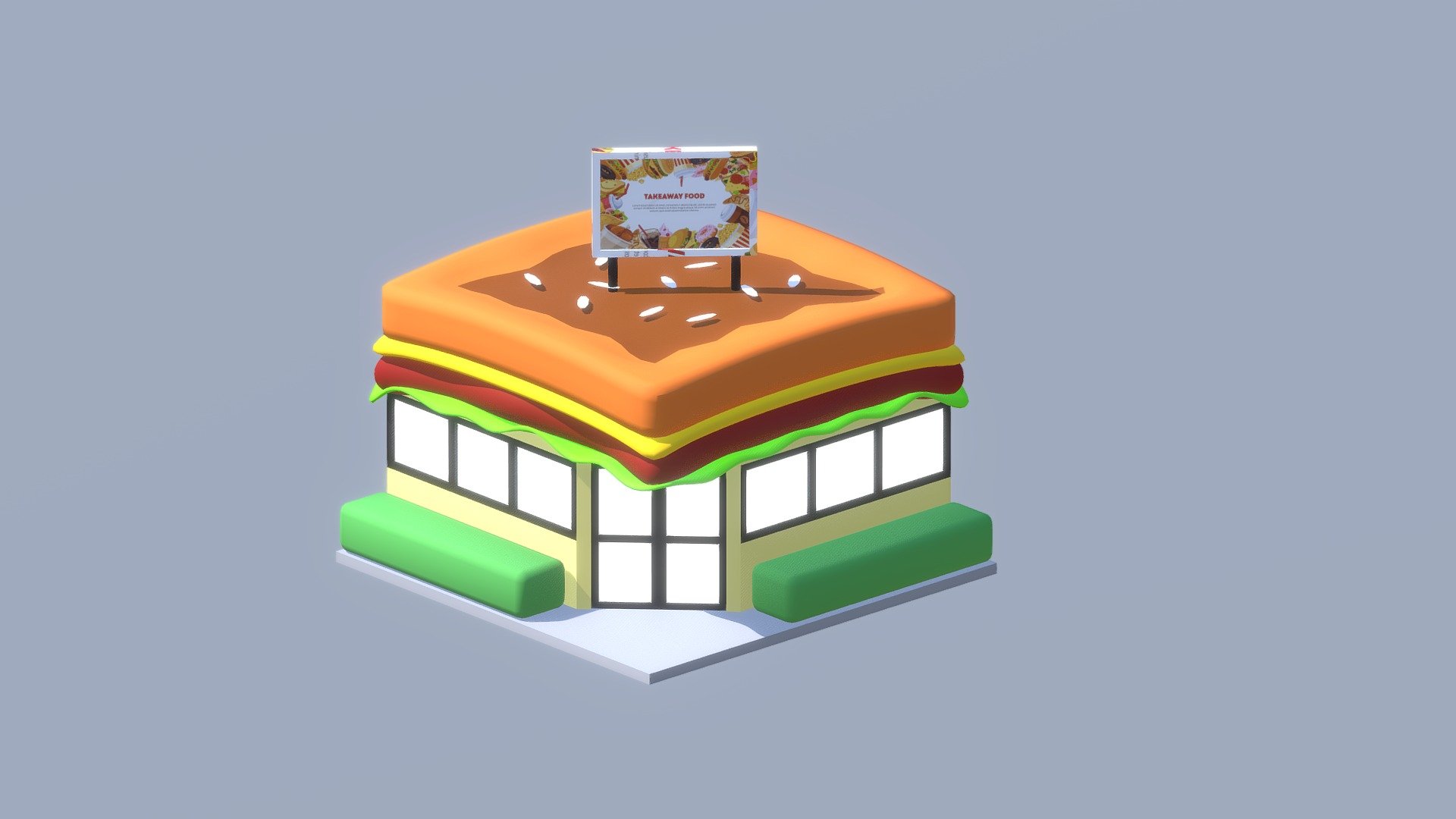 Fastfood station - Download Free 3D model by Riza (@Wibu42) [0989f80 ...