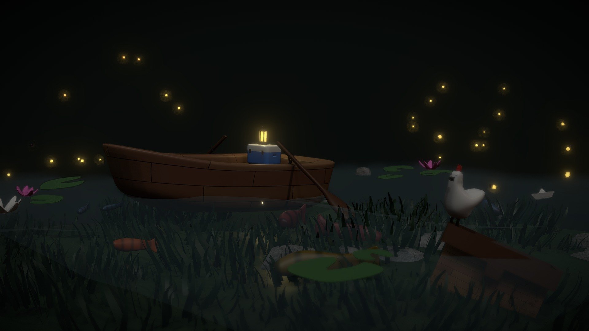 Boat in a Swamp, Isometric Scene - 3D model by Om.Rane [098d6f9 ...