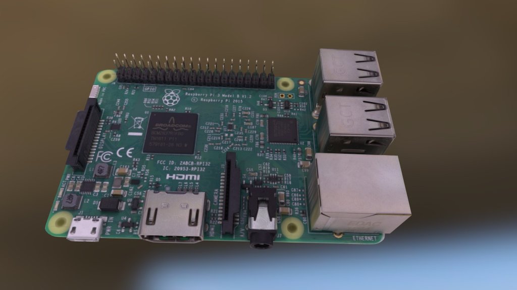 Raspbery-pi-3 - 3D model by Aaron Benzel (@gemjsllc) [098d965] - Sketchfab