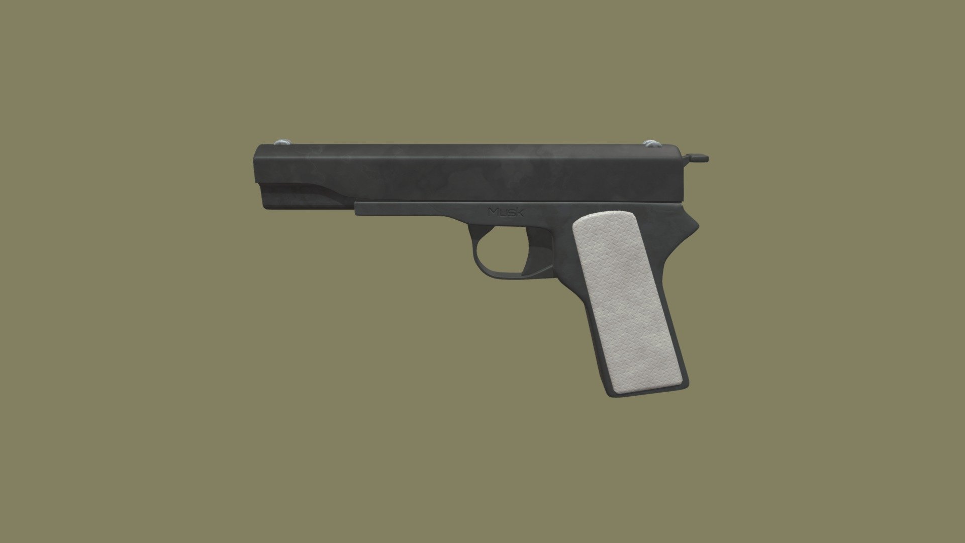 Futuristic Hand Gun - 3D model by TobyBungay [098e01f] - Sketchfab