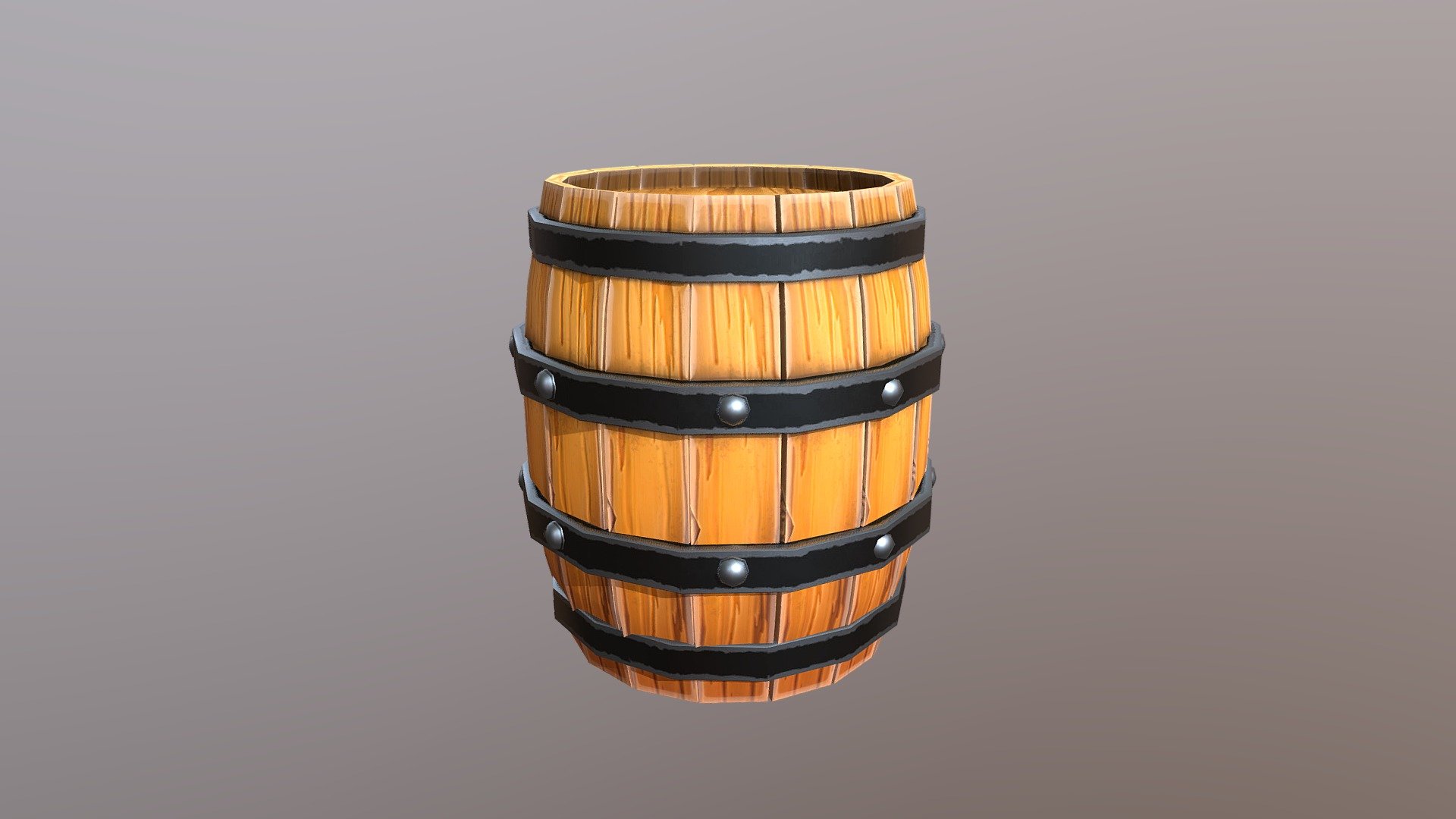 Stylized Wooden Barrel - Buy Royalty Free 3D model by Kaur Põldmaa ...