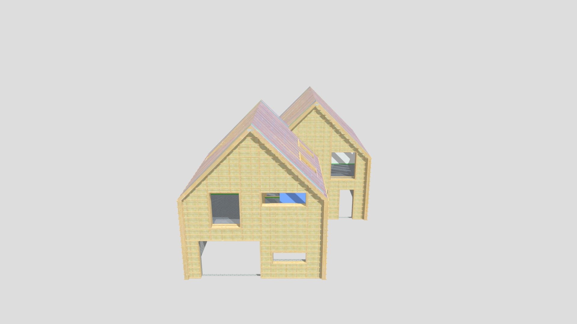 TIMBER WALL PANELS ON MASONRY WALLS - 3D model by valdaviciusmindaugas ...