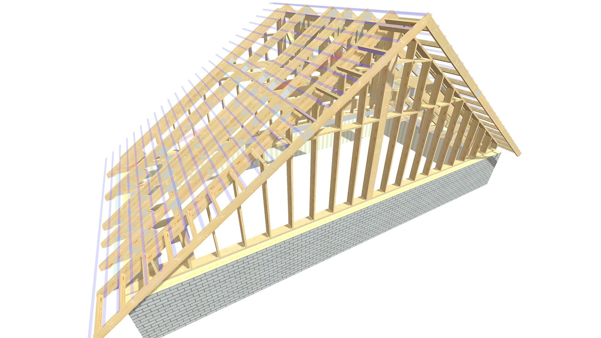 Engineering Roof Structure - 3D model by KD - INVEST inwestycje i ...