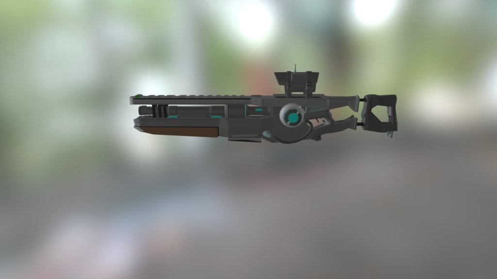 RailGun - 3D model by OokamiiWolfy [0997307] - Sketchfab