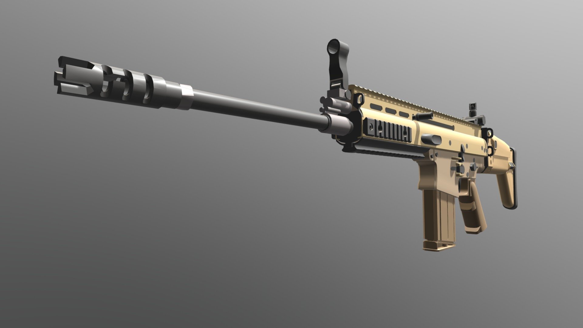 Gun - Download Free 3D model by qoti [099954a] - Sketchfab