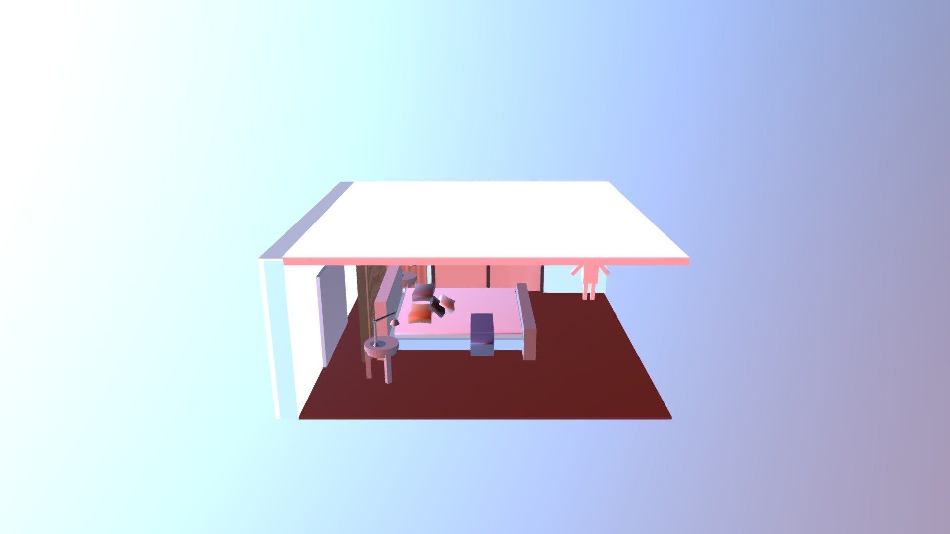 A1_Bedroom - 3D model by Invizeron [09996be] - Sketchfab