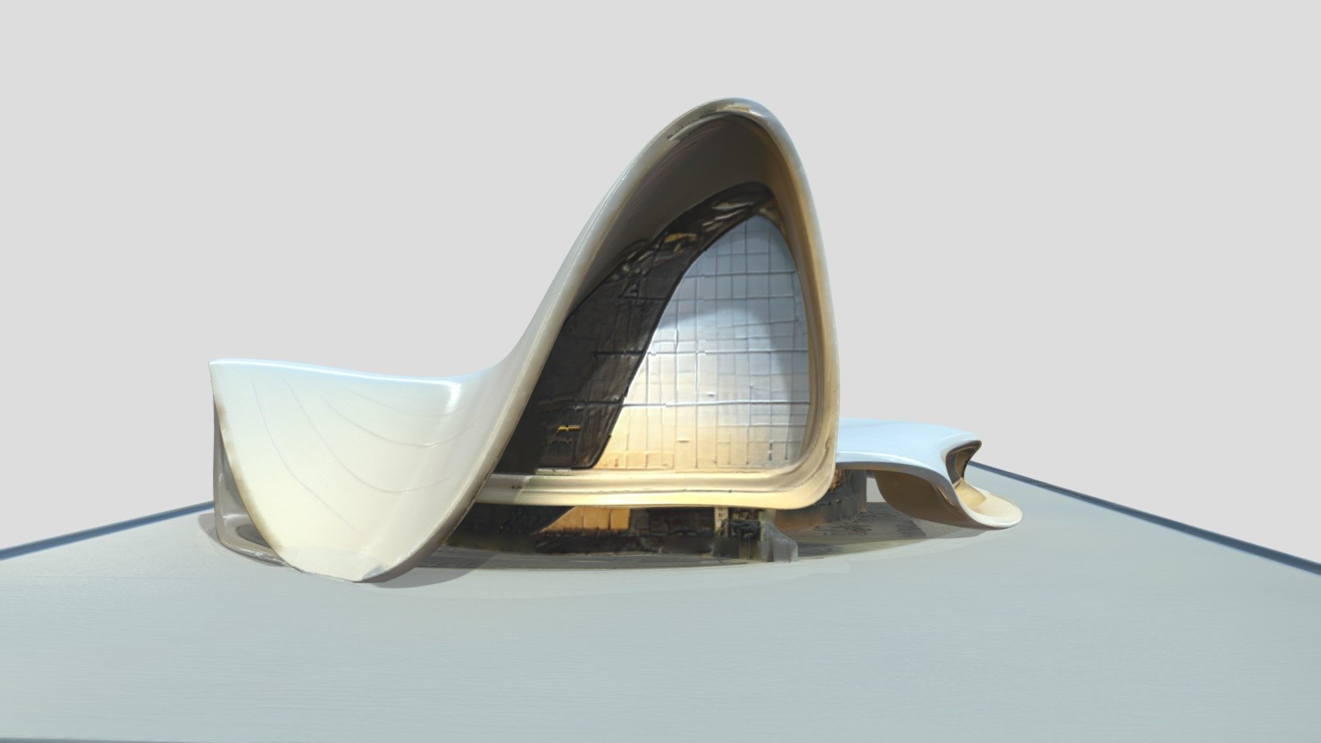 Centro Heydar Aliyev en Baku de Zaha Hadid - 3D model by ...