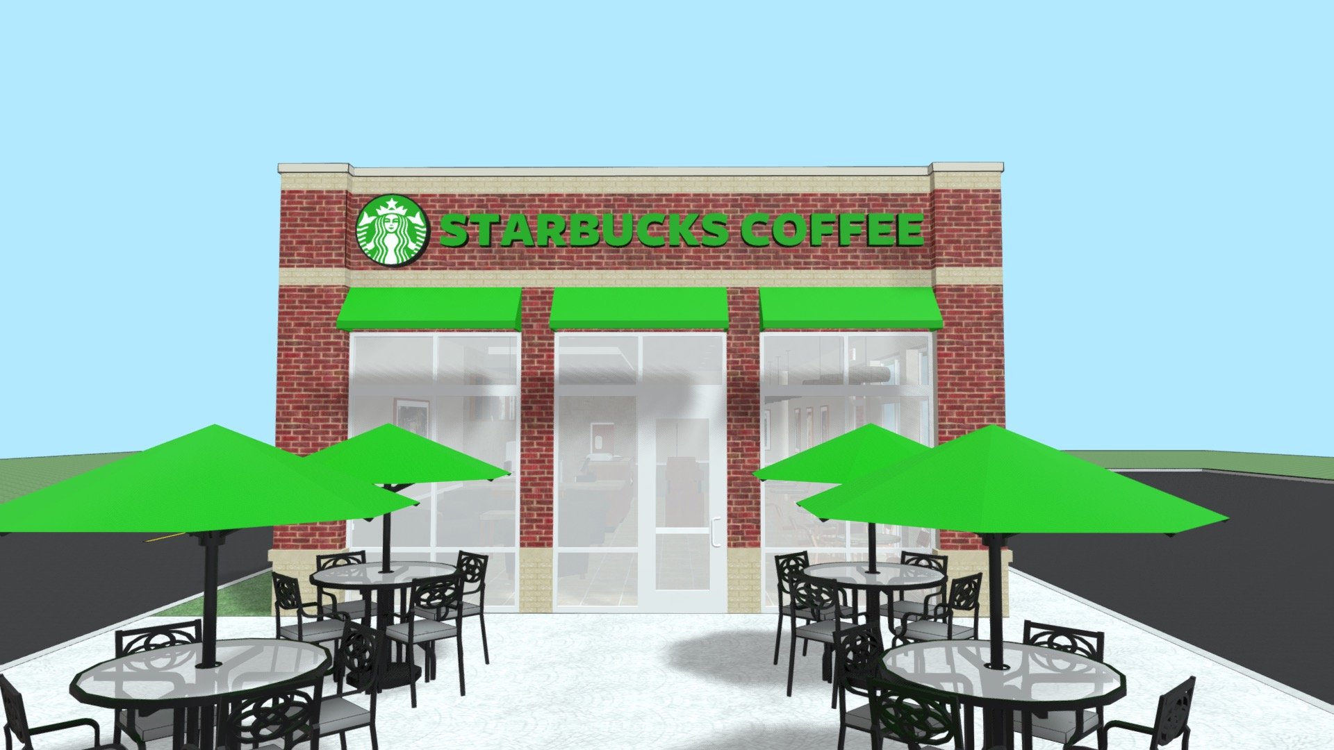 Starbucks Coffee shop - Download Free 3D model by Katydid (@Katydid ...