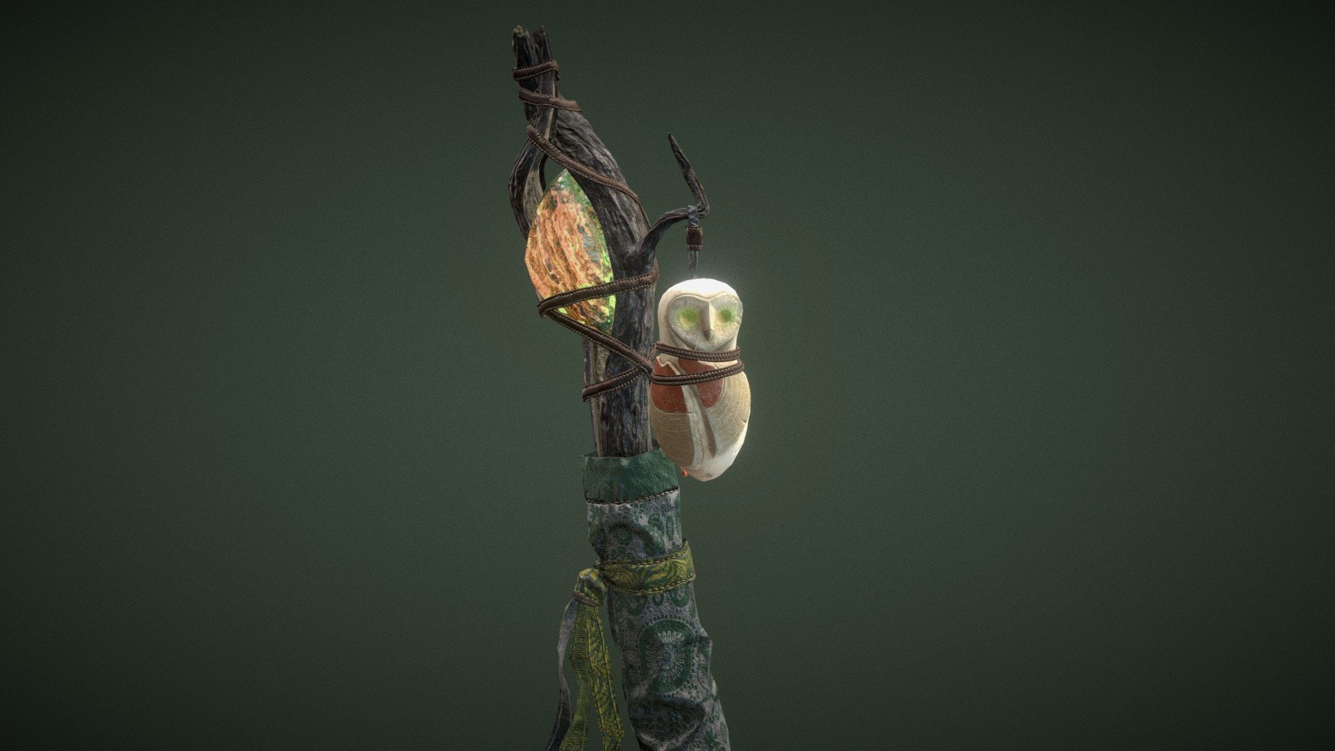 Mage's staff - 3D model by onlymorozov [099d005] - Sketchfab