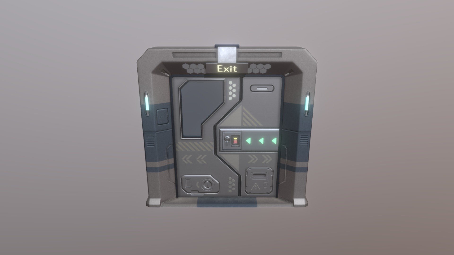 Sci-fi door - 3D model by Eitar_Kri [099e2e9] - Sketchfab