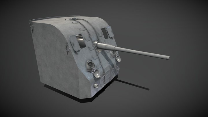 Naval-gun 3D models - Sketchfab
