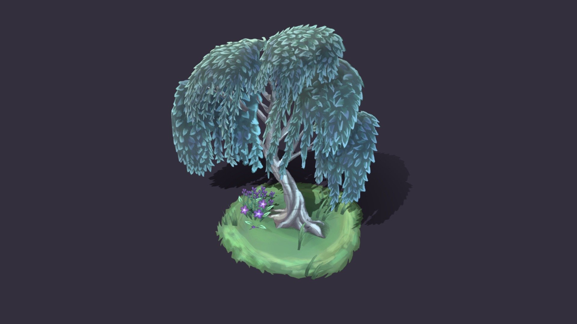 Stylized Willow Tree - 3D model by Jozef Models (@ericburer) [099f331 ...