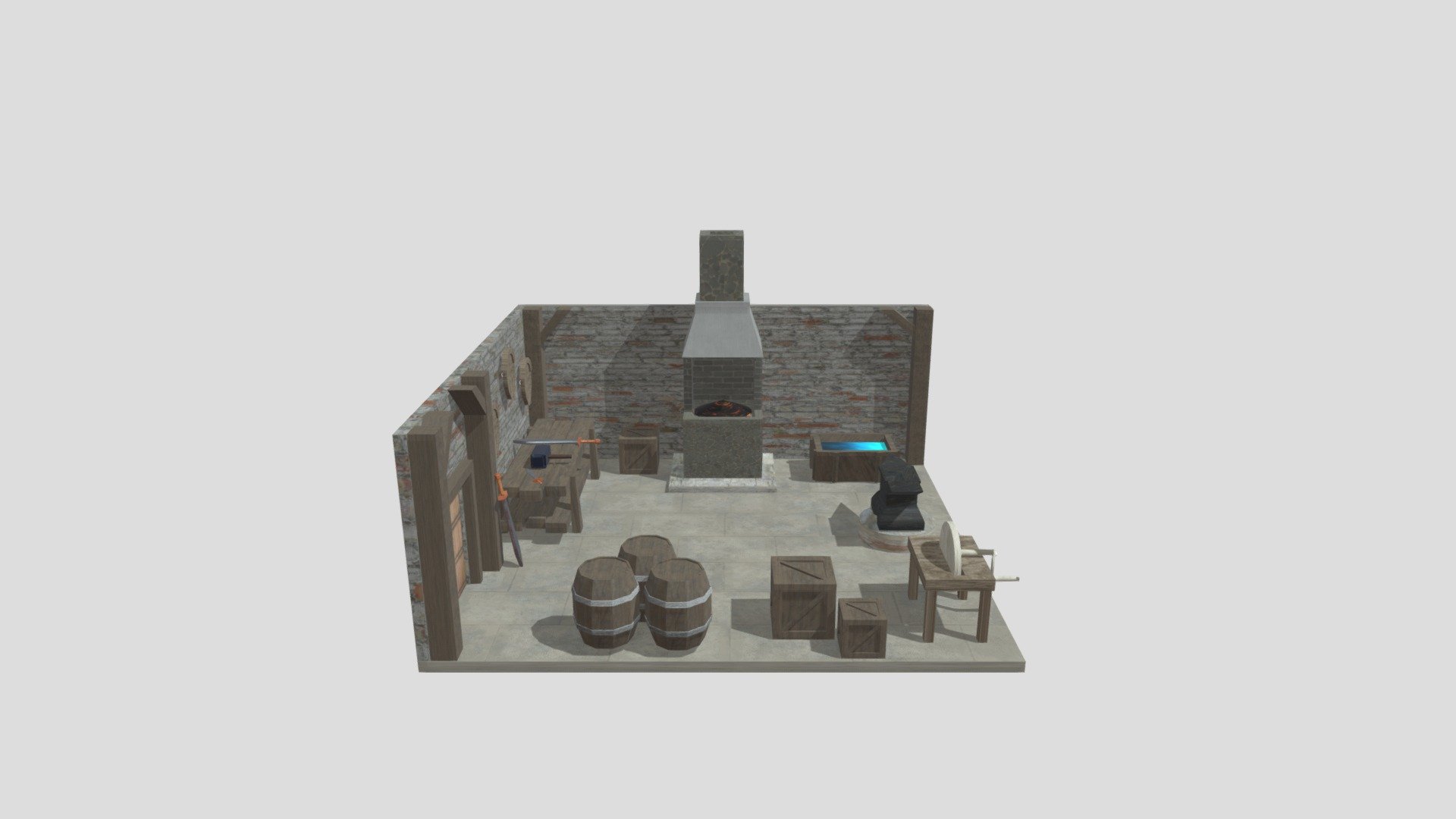 Weapons Room (sketchfab) - 3D model by u1144785 [099f5ba] - Sketchfab