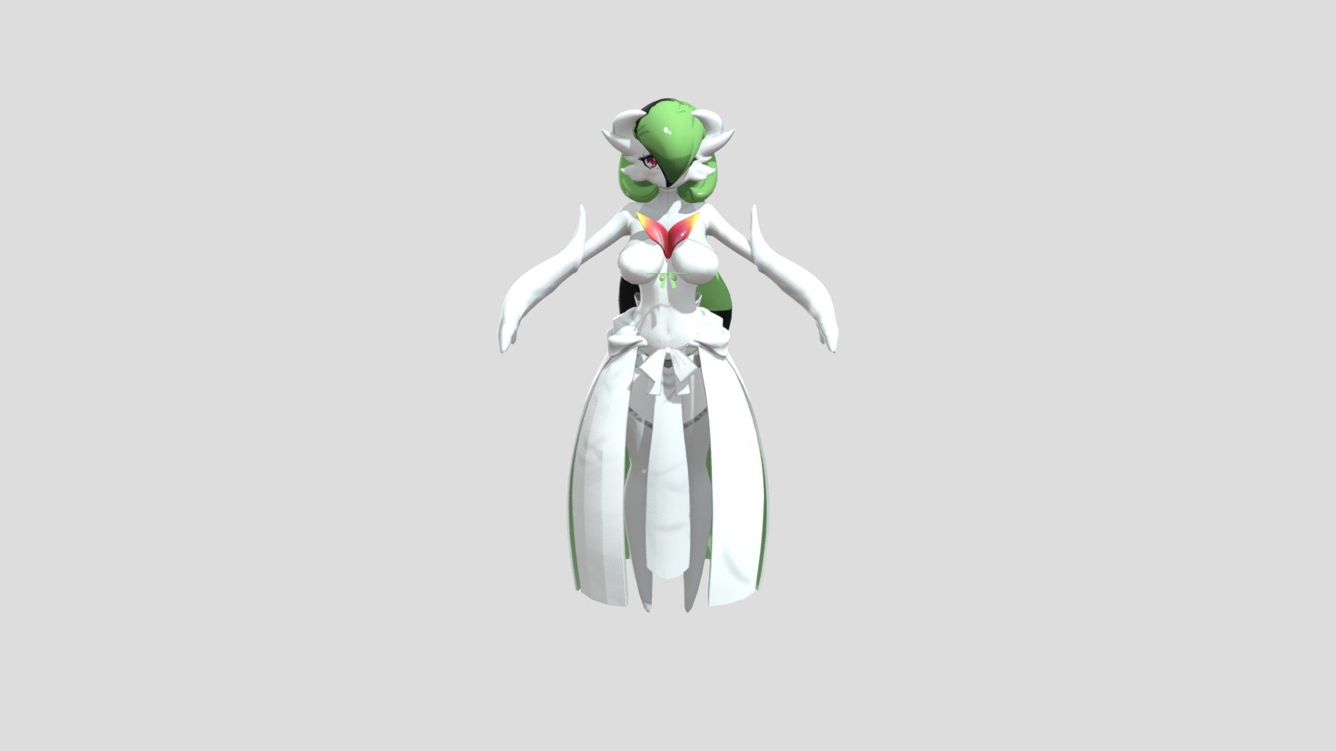 Mega Gardevoir - Download Free 3D model by Gh4xt3r [09a0132] - Sketchfab