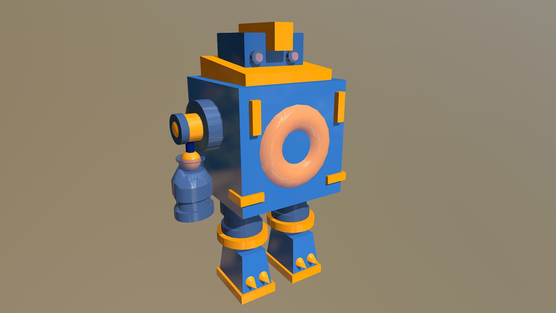 Protótipo - Robô - 3D model by Ilustraboni [09a2251] - Sketchfab