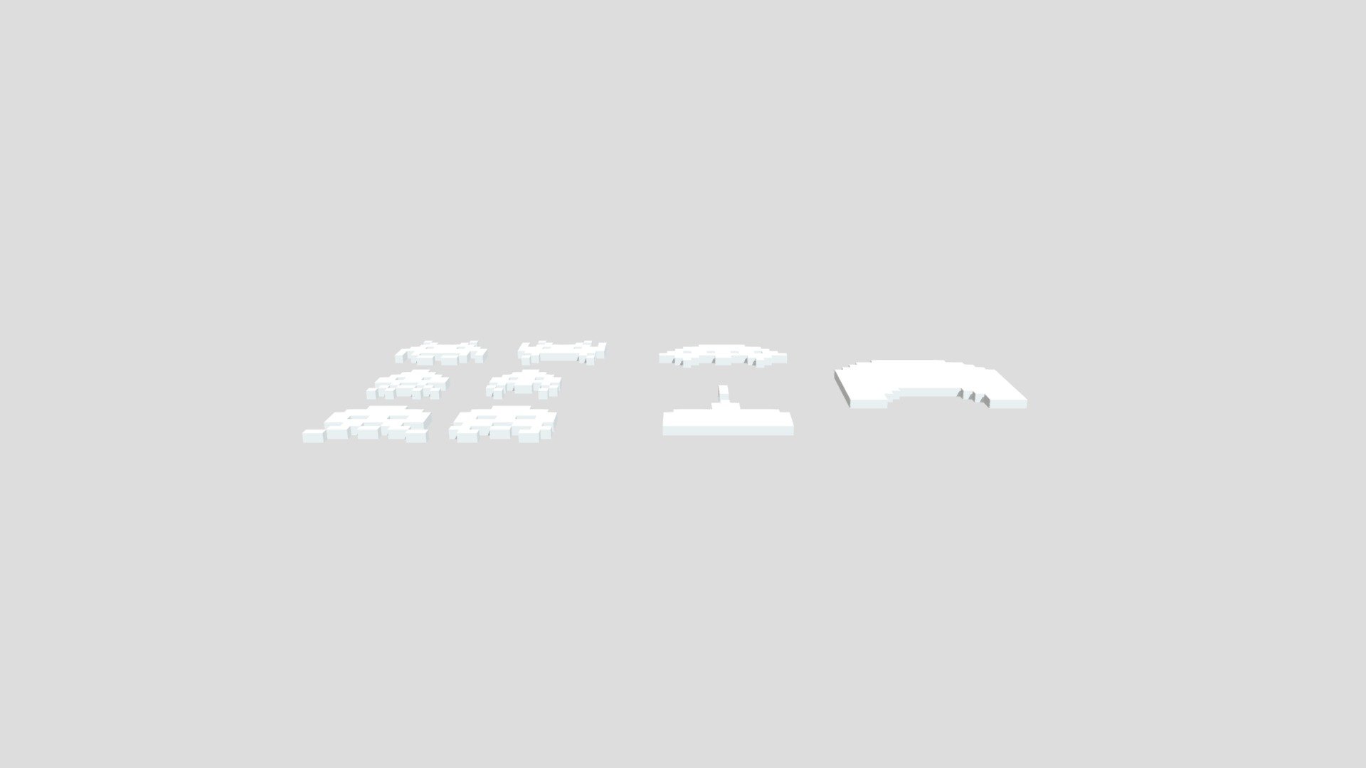 Voxel Space Invaders - Download Free 3D model by Gomerus [09a67d5 ...