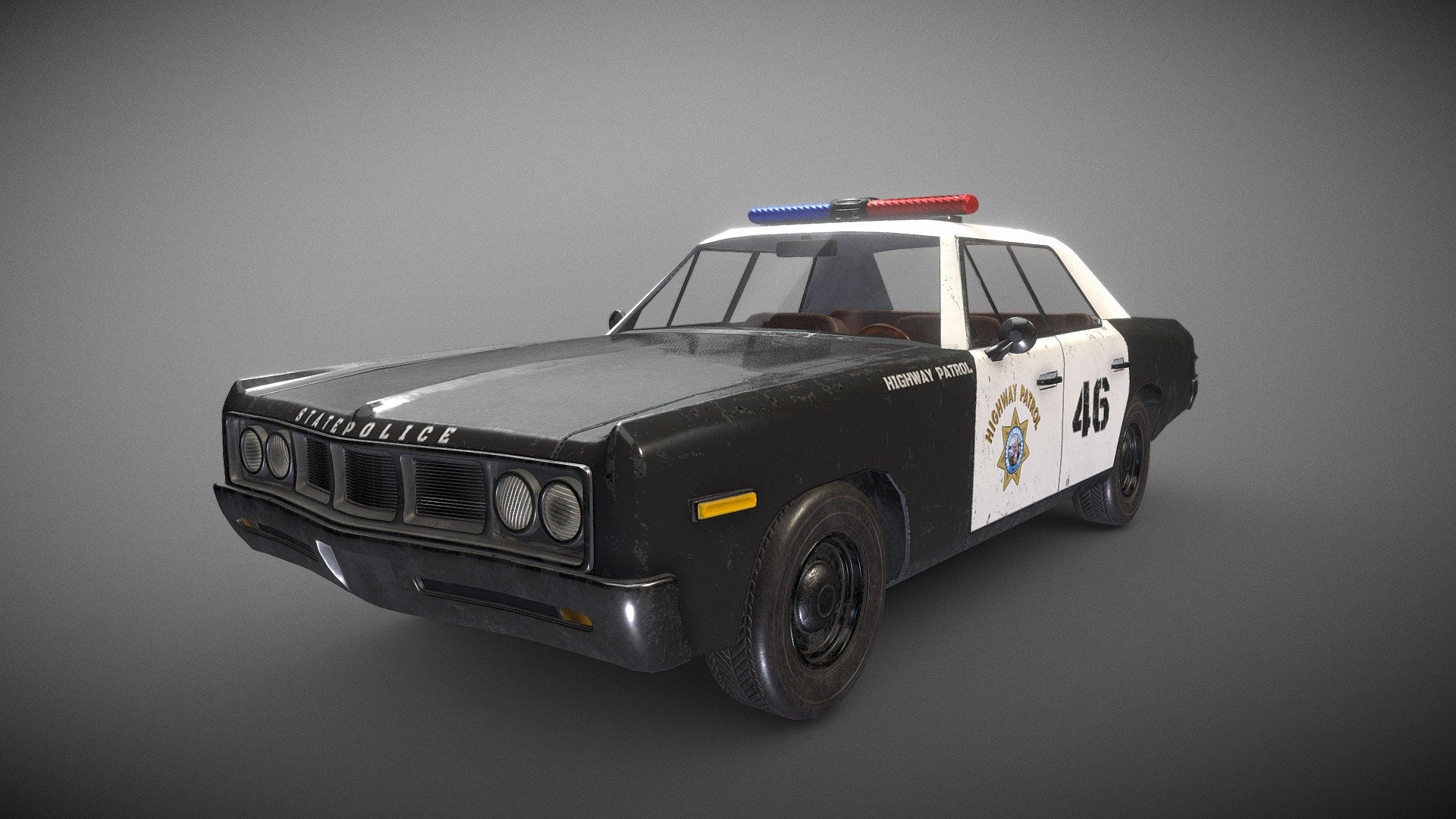 dodge polarao 1969 police car - 3D model by jinjinjin (@thejinjinjin ...