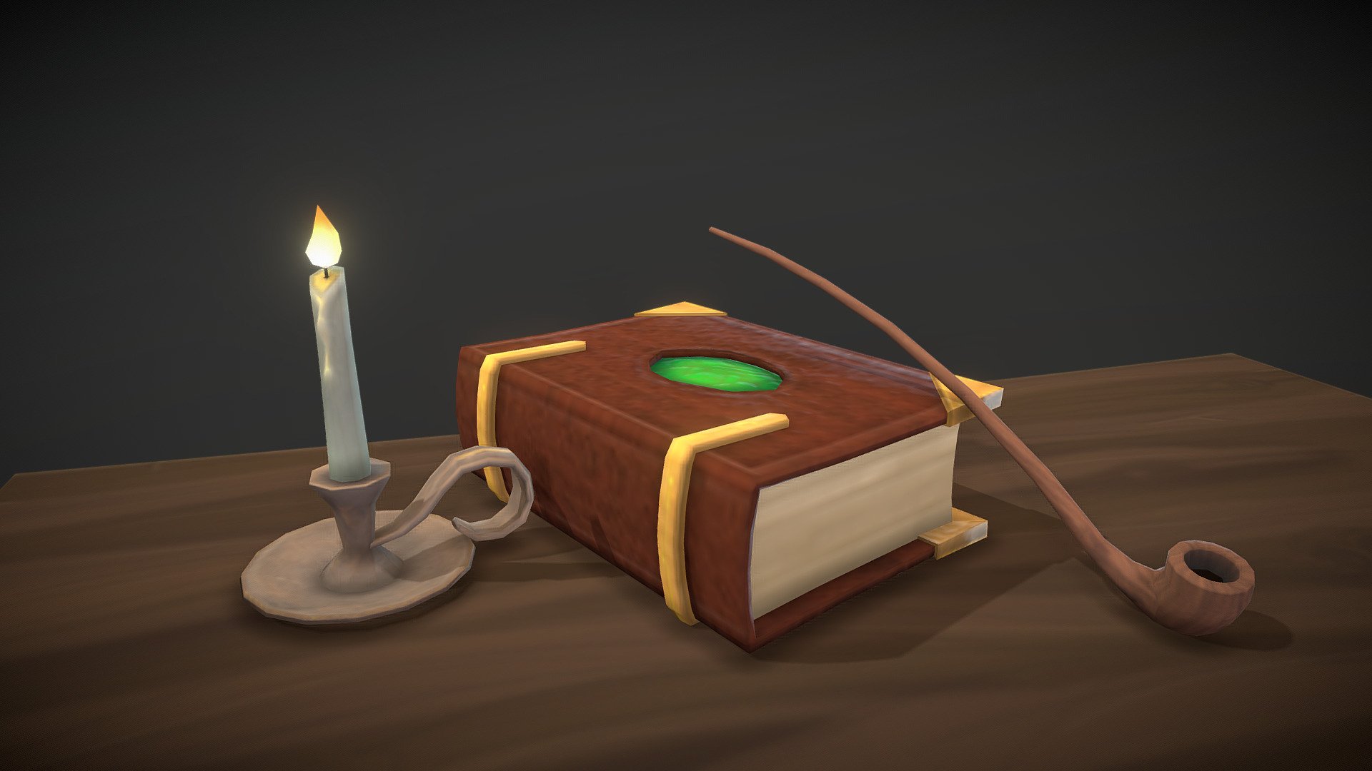 Stylized Fantasy Props Low Poly - 3D model by Brendan H (@bythtrip ...