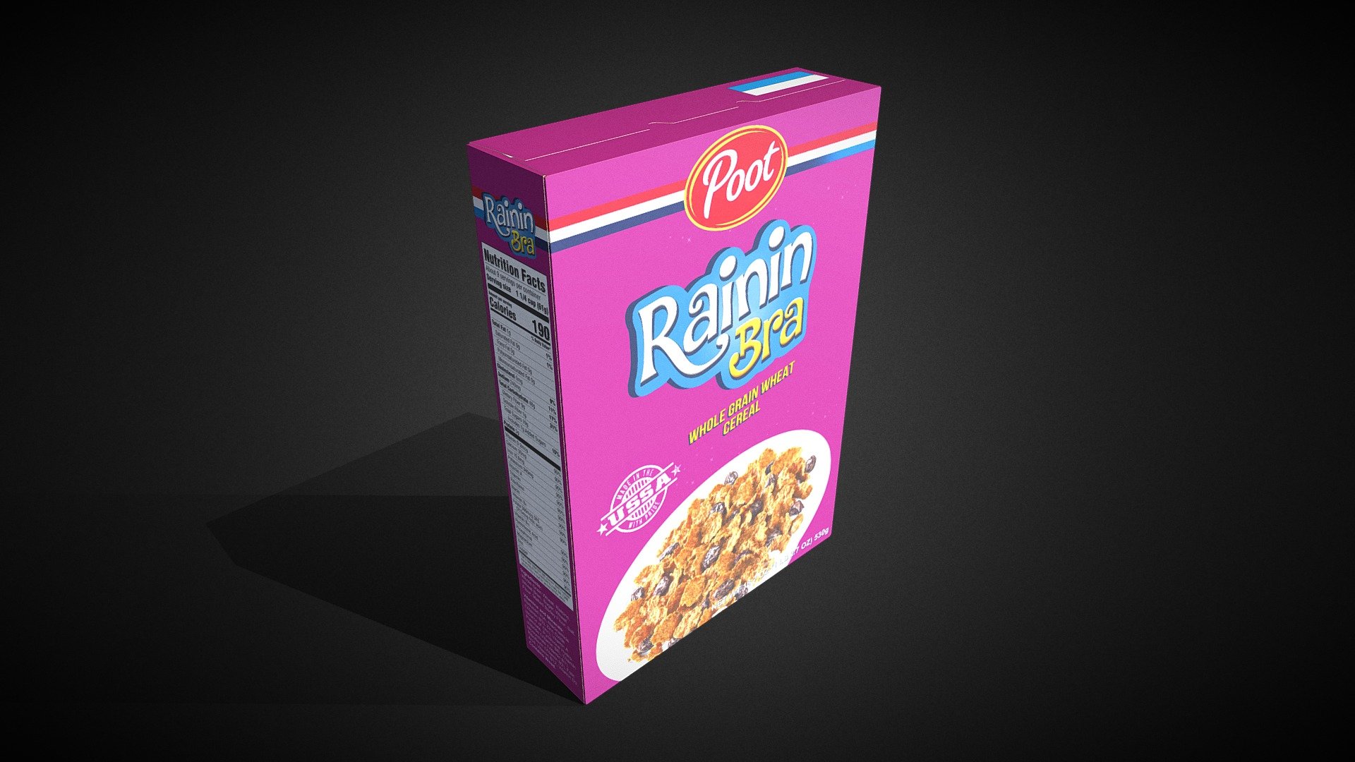 Box Raisin Bran 001a - Buy Royalty Free 3D model by Wesley Cann (@wes ...