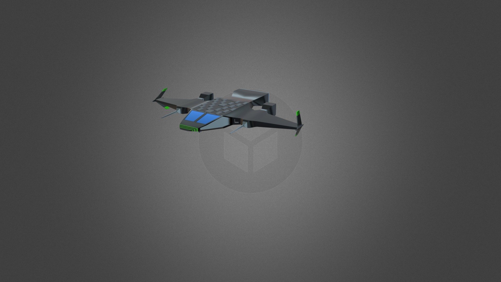 Space scout - A class (Low poly starship) - Download Free 3D model by ...