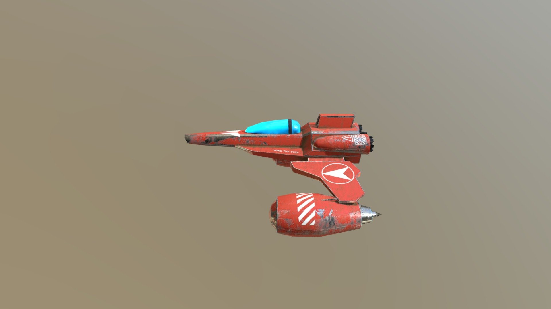 Racing Ship - Red - 3D model by Callum_Alcock [09b0f3e] - Sketchfab