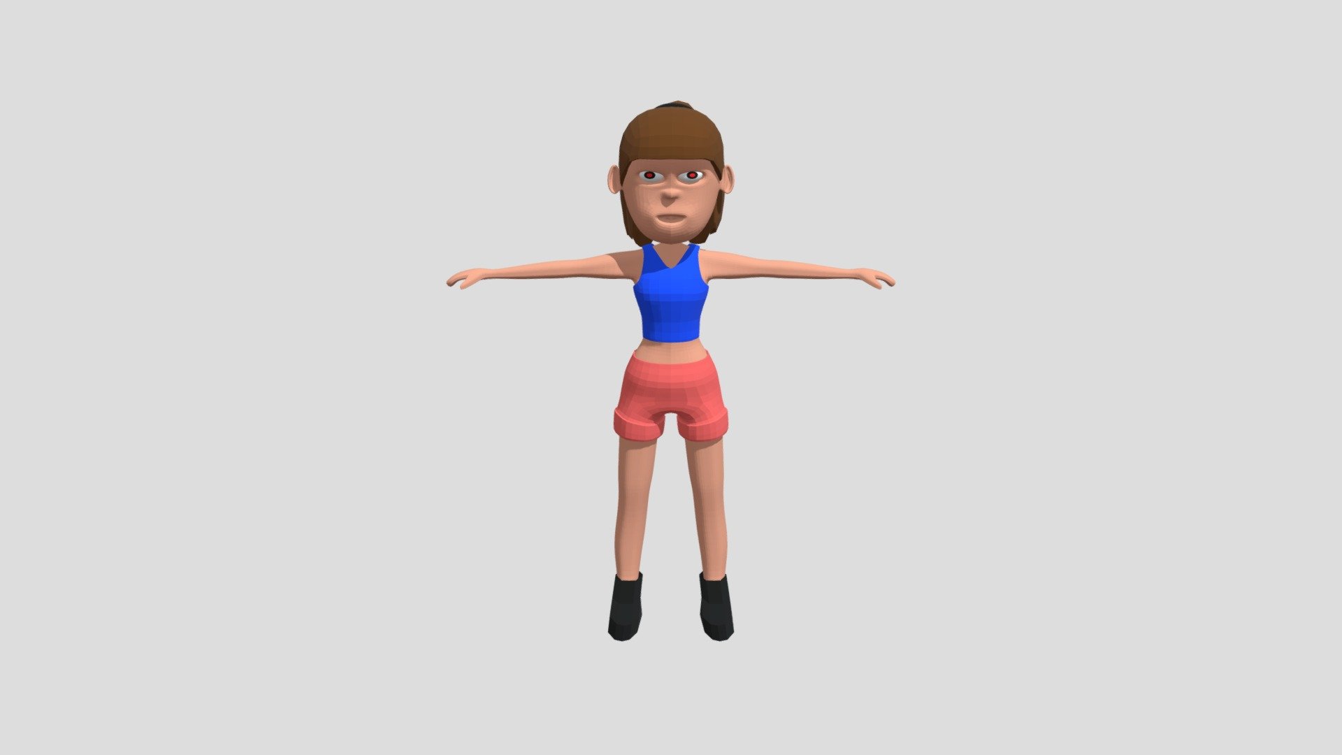 low poly woman - 3D model by elcontemporaneojoan [09b2118] - Sketchfab