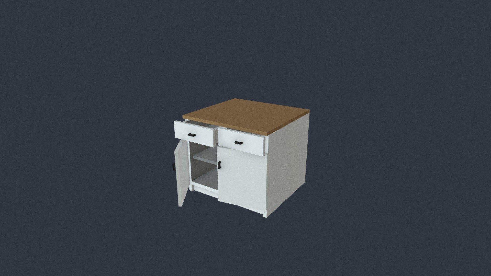 Low Poly - Base Cabinet 02 - 3D model by Patryk.k [09b39e8] - Sketchfab
