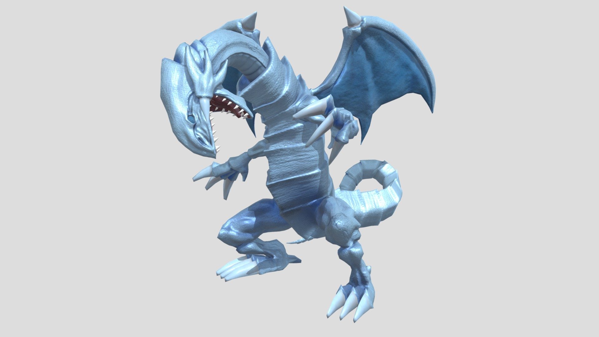 Blue-Eyes White Dragon - 3D model by SPichron [09b3b3c] - Sketchfab