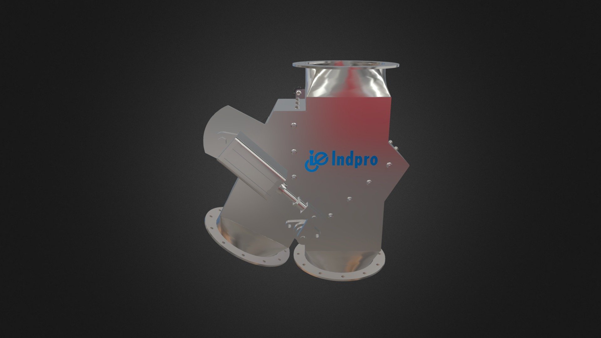 Flap Type Diverter Valve - 3D model by Indpro engineering ...
