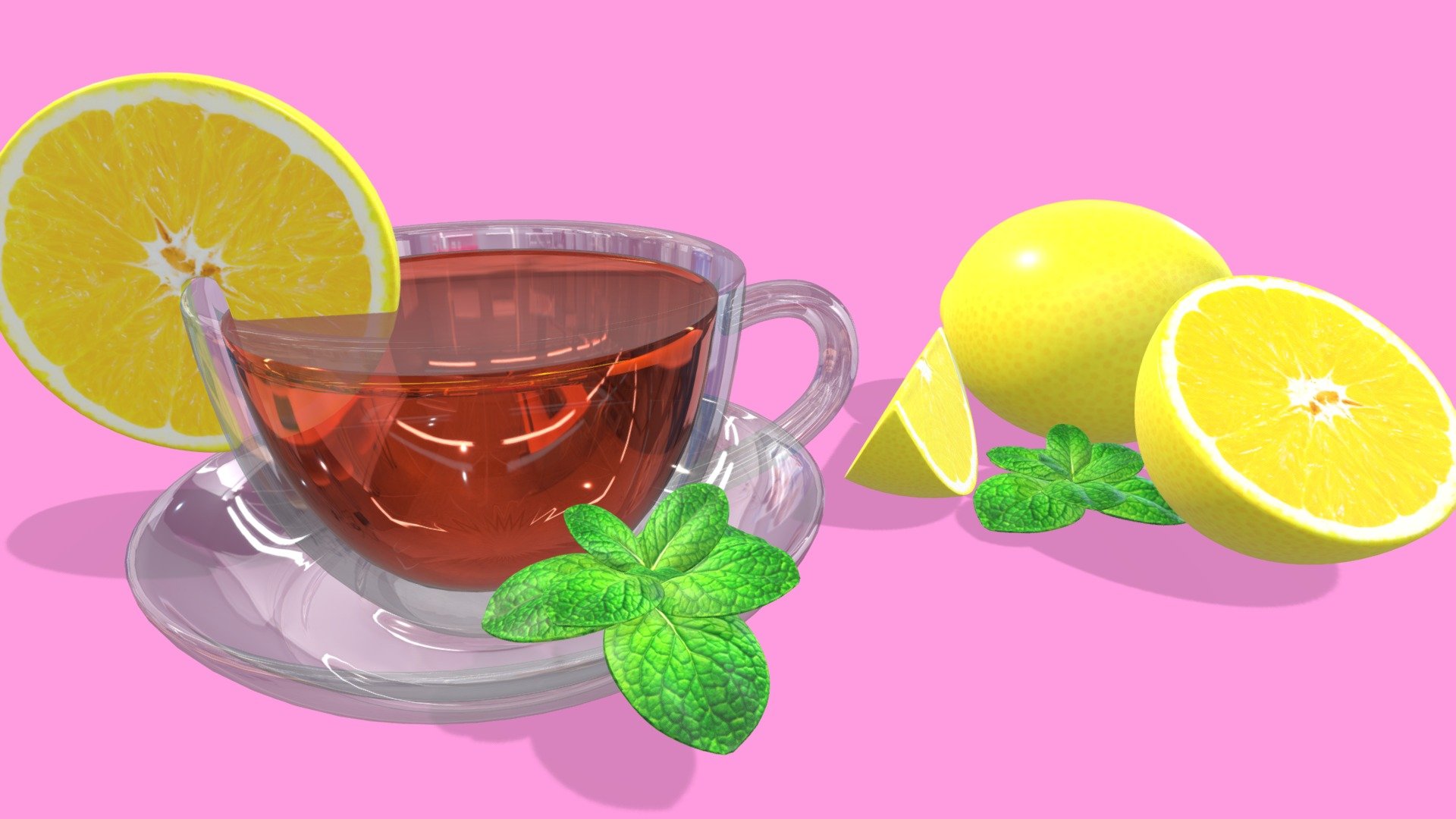 Lemon Tea 001 - Buy Royalty Free 3D model by Yuprita Ragiliastri ...