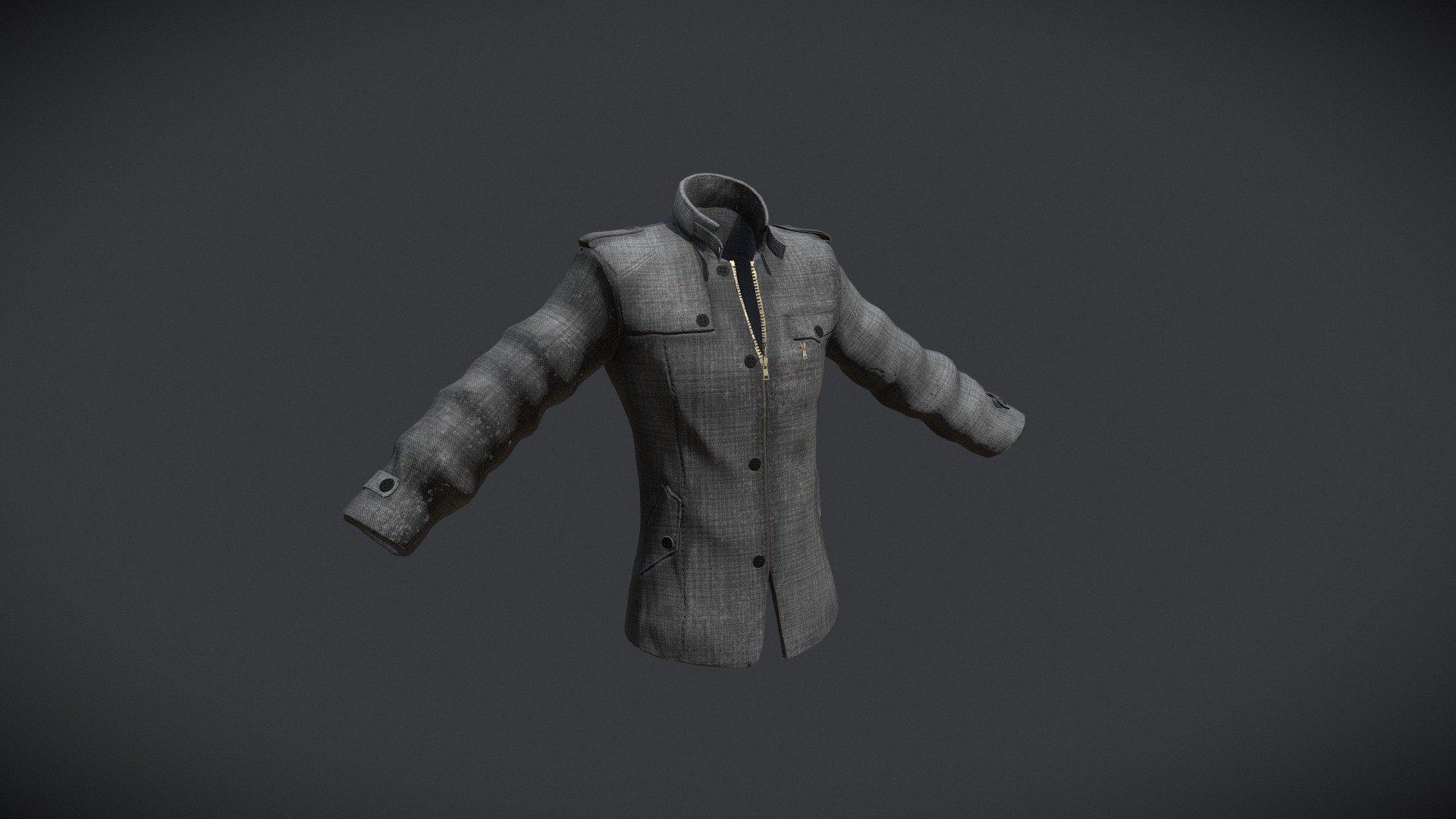 Wool Jacket - Download Free 3D model by DerekHill1 [09bdd9d] - Sketchfab