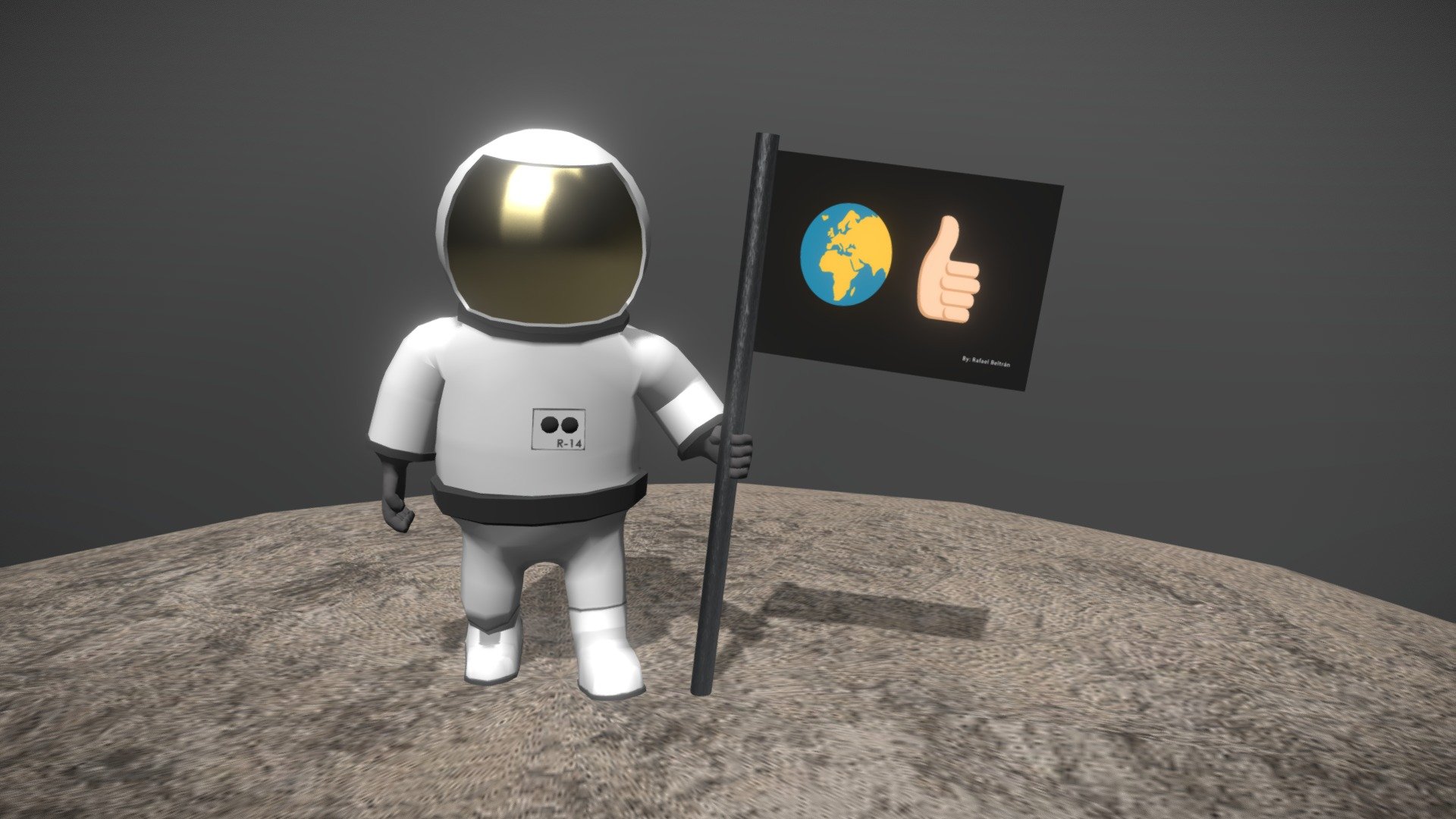Spaceman - 3D model by Rafael Beltran 3D (@rafaelbeltran3D) [09c077c ...