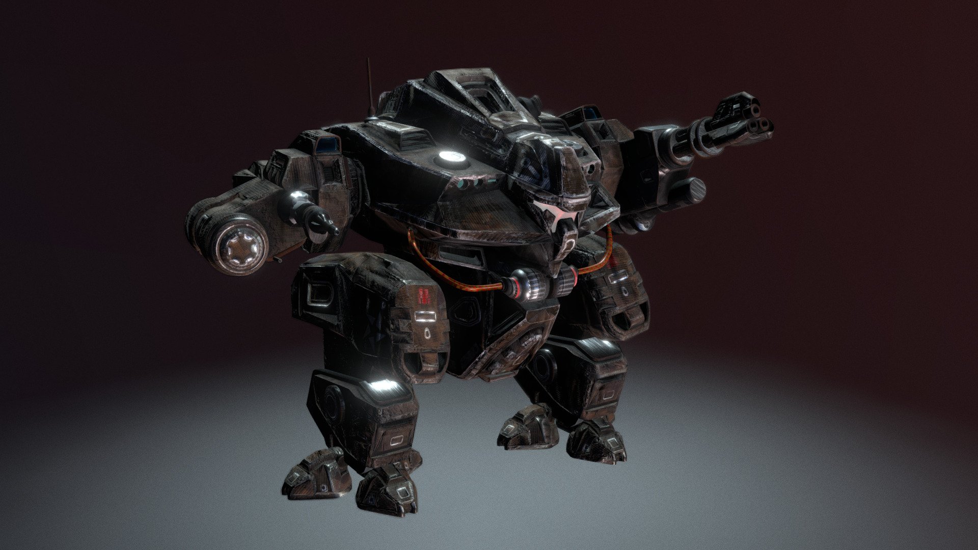 Military Mech - 3D model by lost3dspec [09c11f5] - Sketchfab