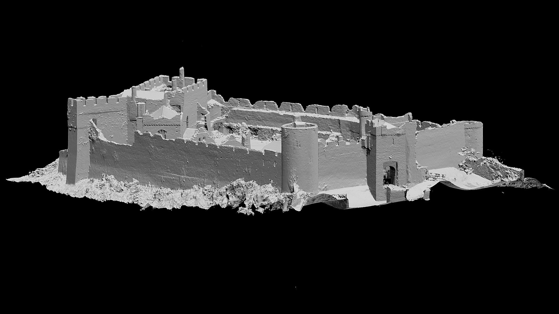 Manorbier-Castle-0322-untxt - 3D model by SUMO GeoSurveys (@aerial-cam ...