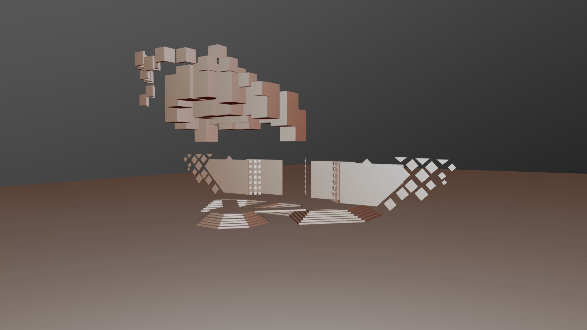 Stage Draft 1 - 3D model by egabulova [09c20f1] - Sketchfab