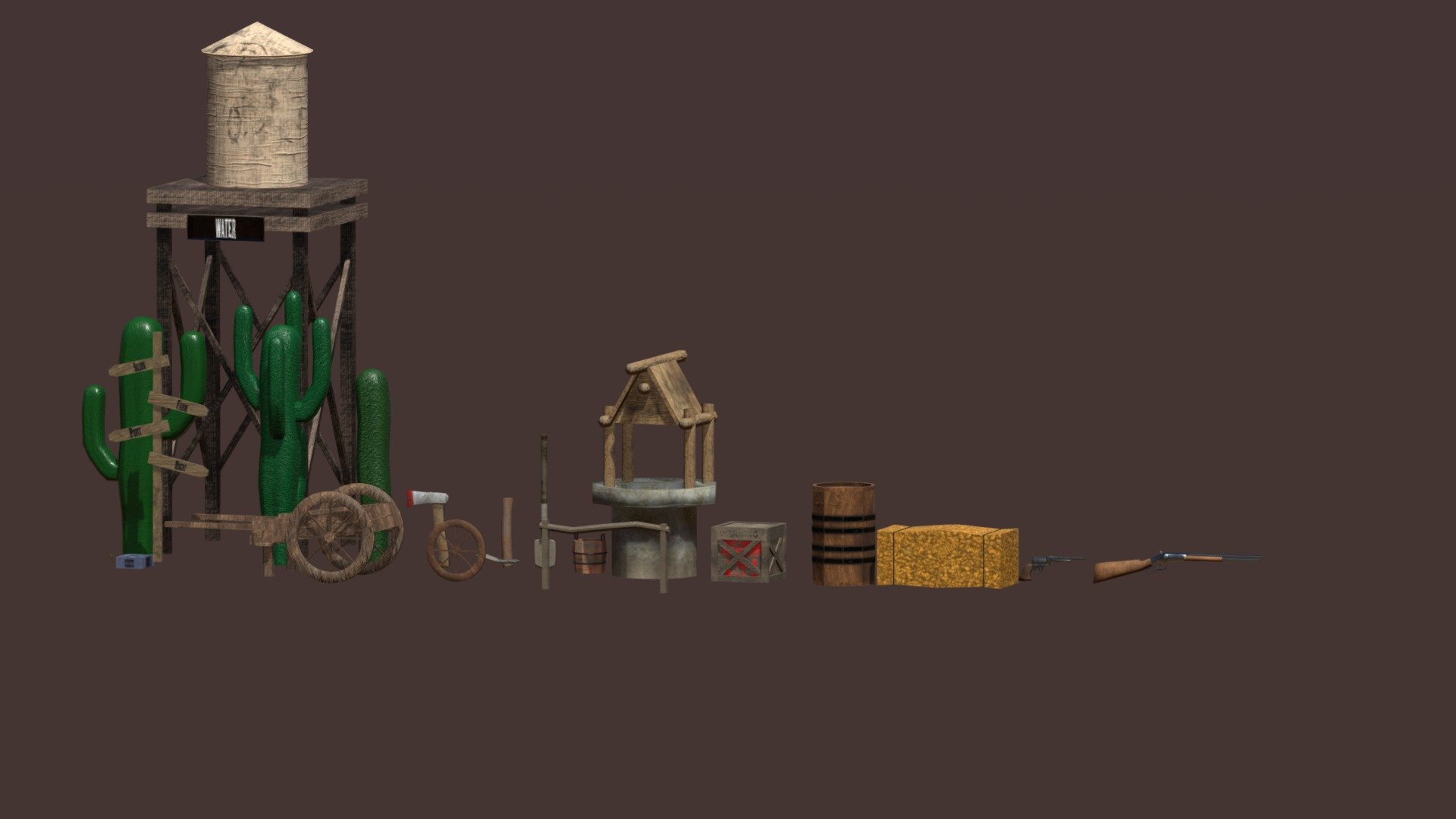 Western props - Download Free 3D model by RubenCamacho [09c5f58 ...