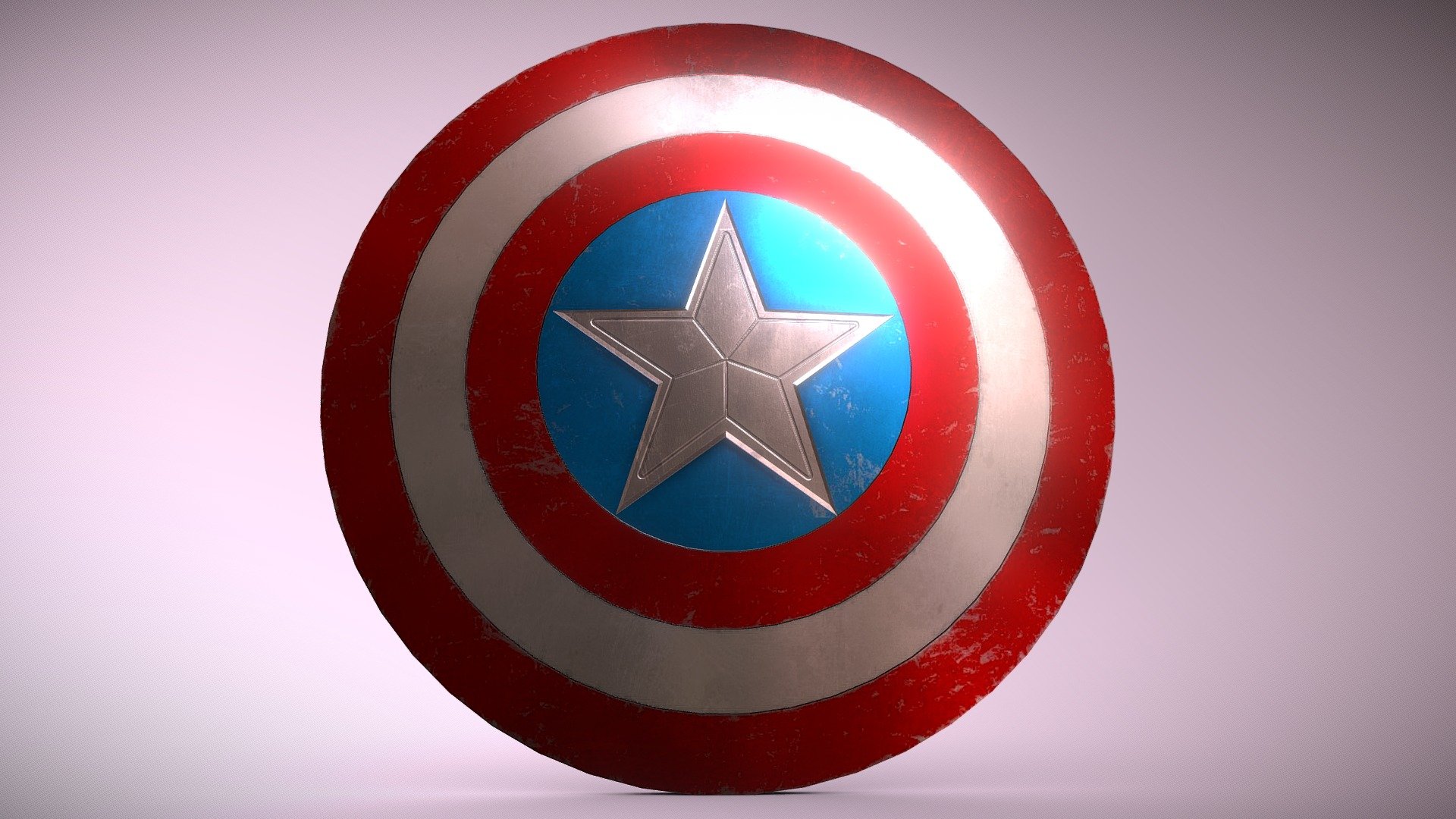 Captain America Shield - 3D model by AndersonJuniorCG [09c6a1a] - Sketchfab