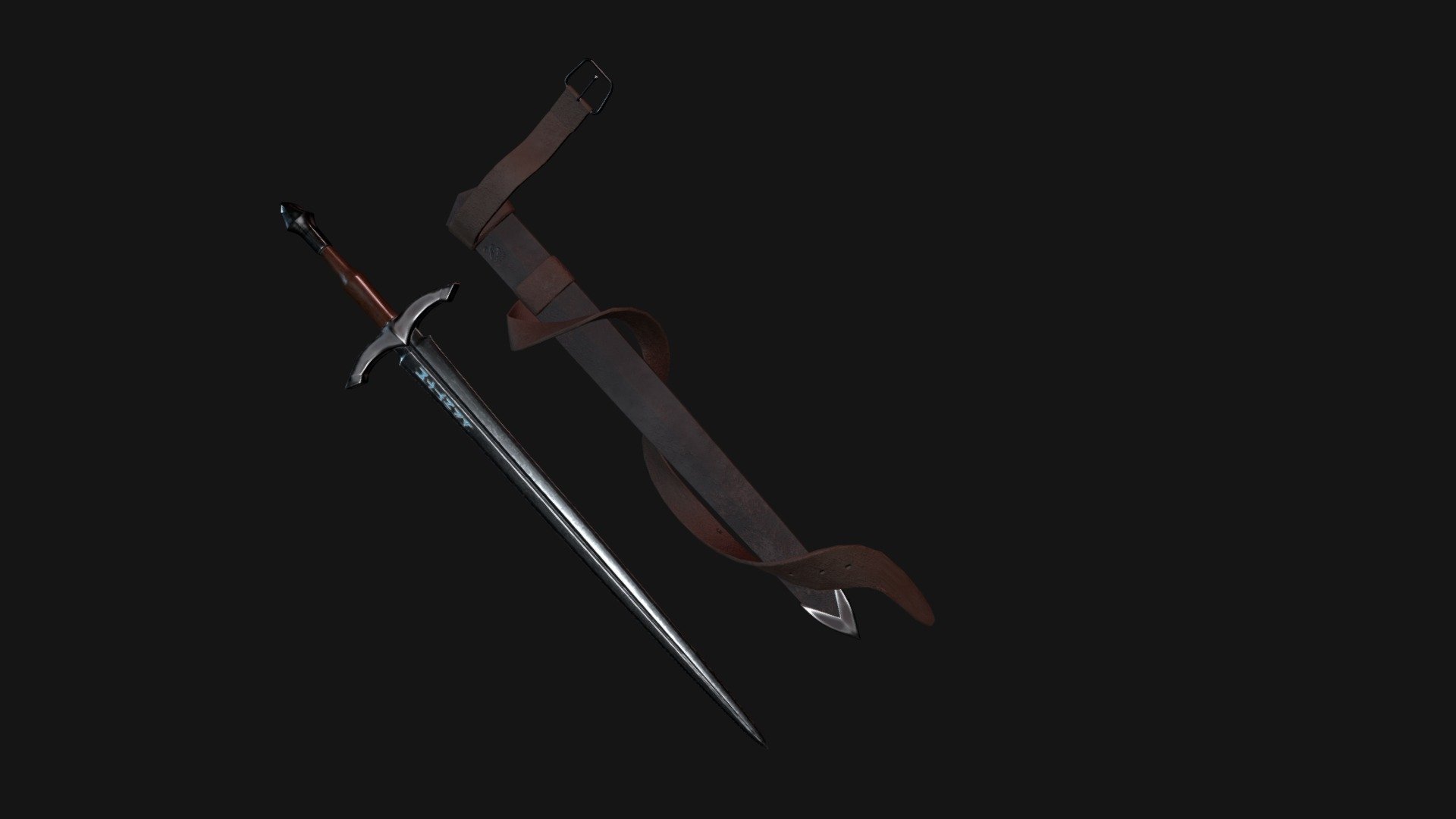 Sword and Sheath - 3D model by ThreePartsFool (@IzzyMcDonnell) [09c8bad ...