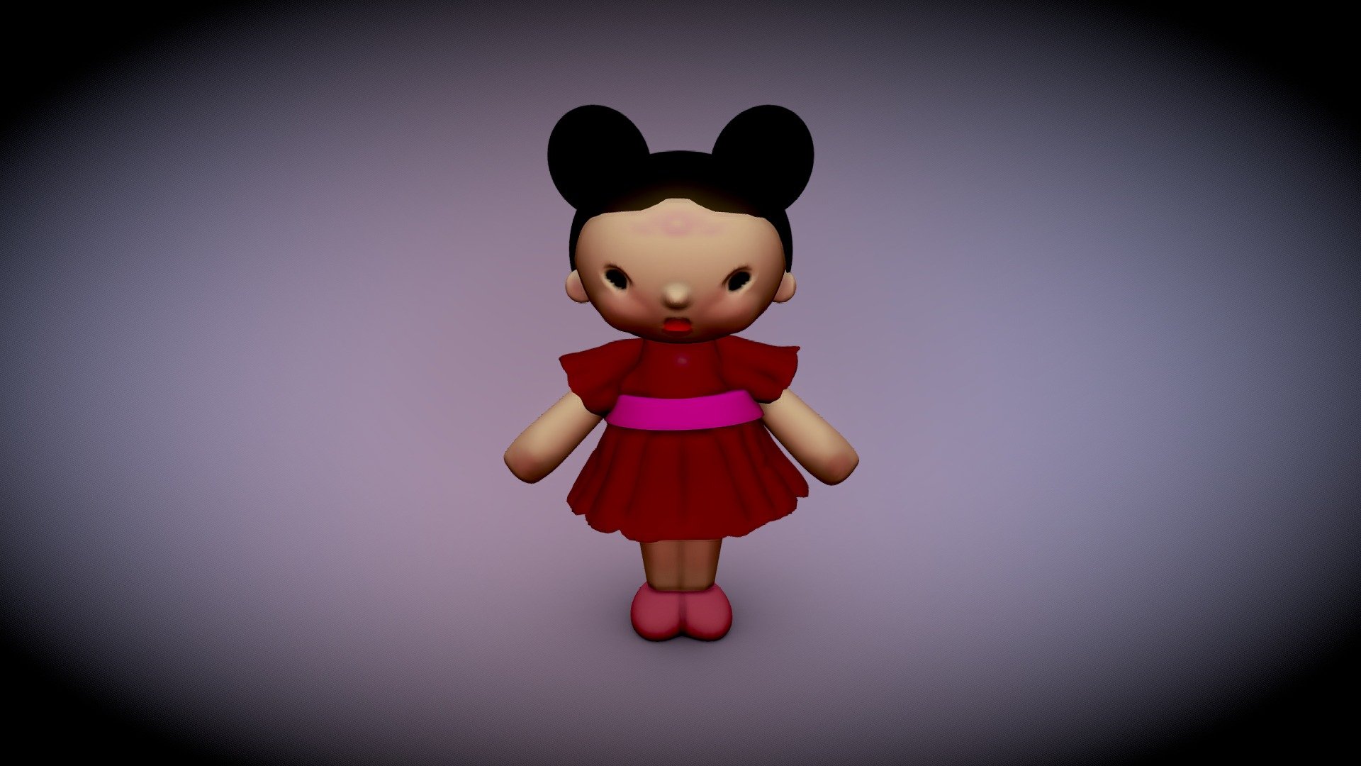 Cherry Girl - 3D model by Mysticartdesign [09ca9ab] - Sketchfab