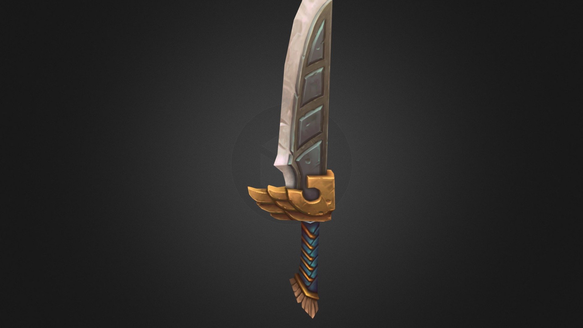 Allods Gold Dagger (fan-art) - 3D model by poffington [09cc551] - Sketchfab