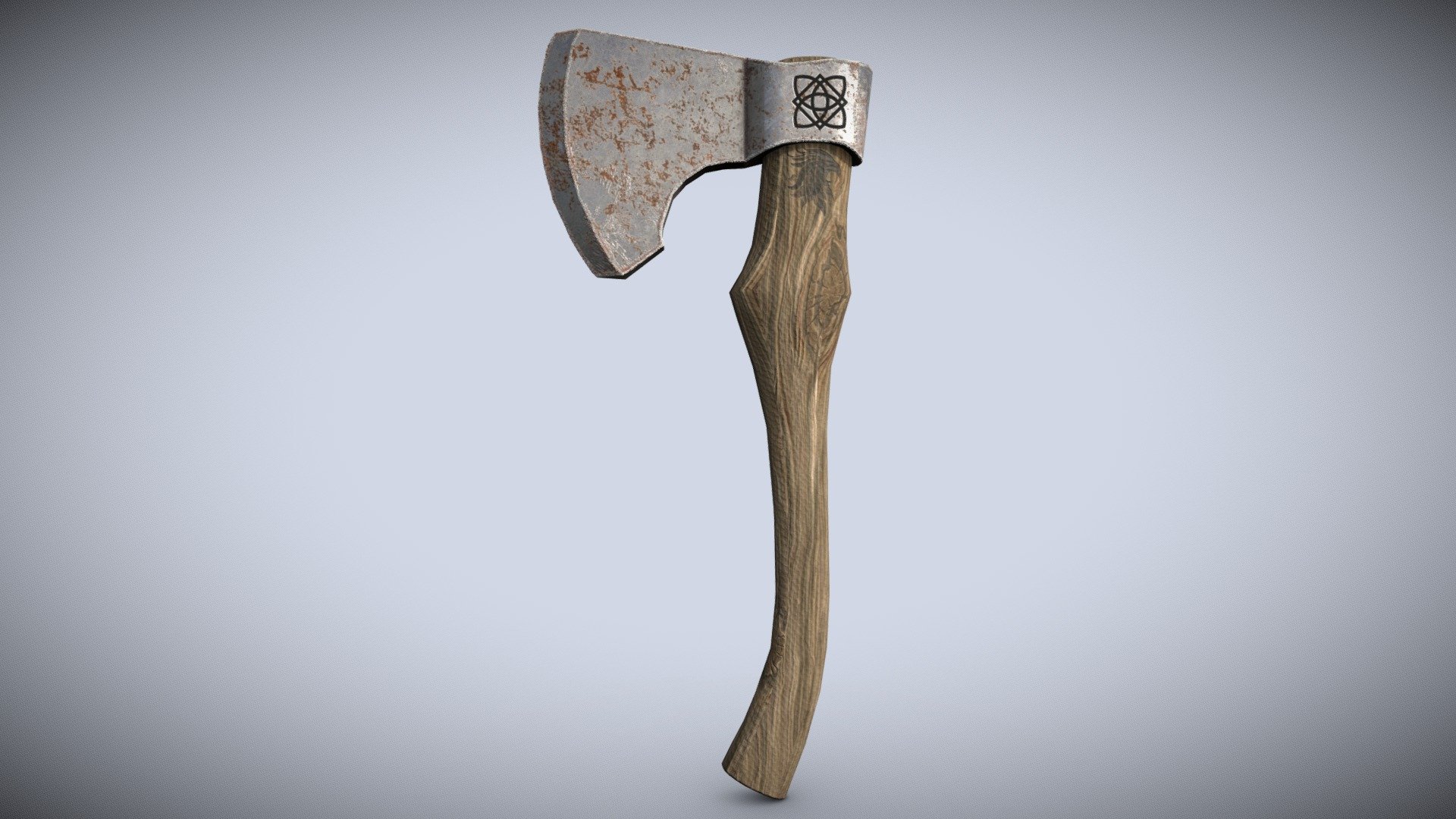 Axe Weapon PBR low-poly game ready Low-poly 3D m - Buy Royalty Free 3D ...
