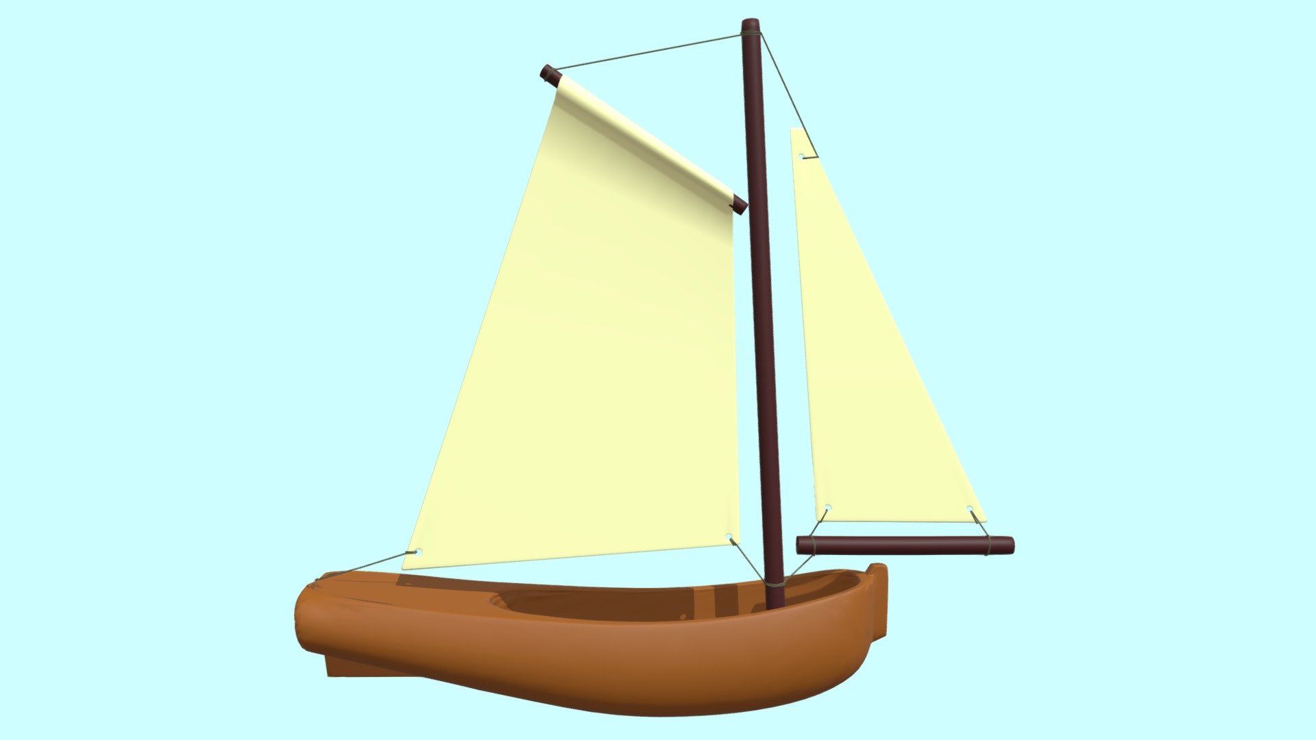 Sailboat - 3D model by Miguel Castilla (@miguelcastillaasir) [09cea72 ...
