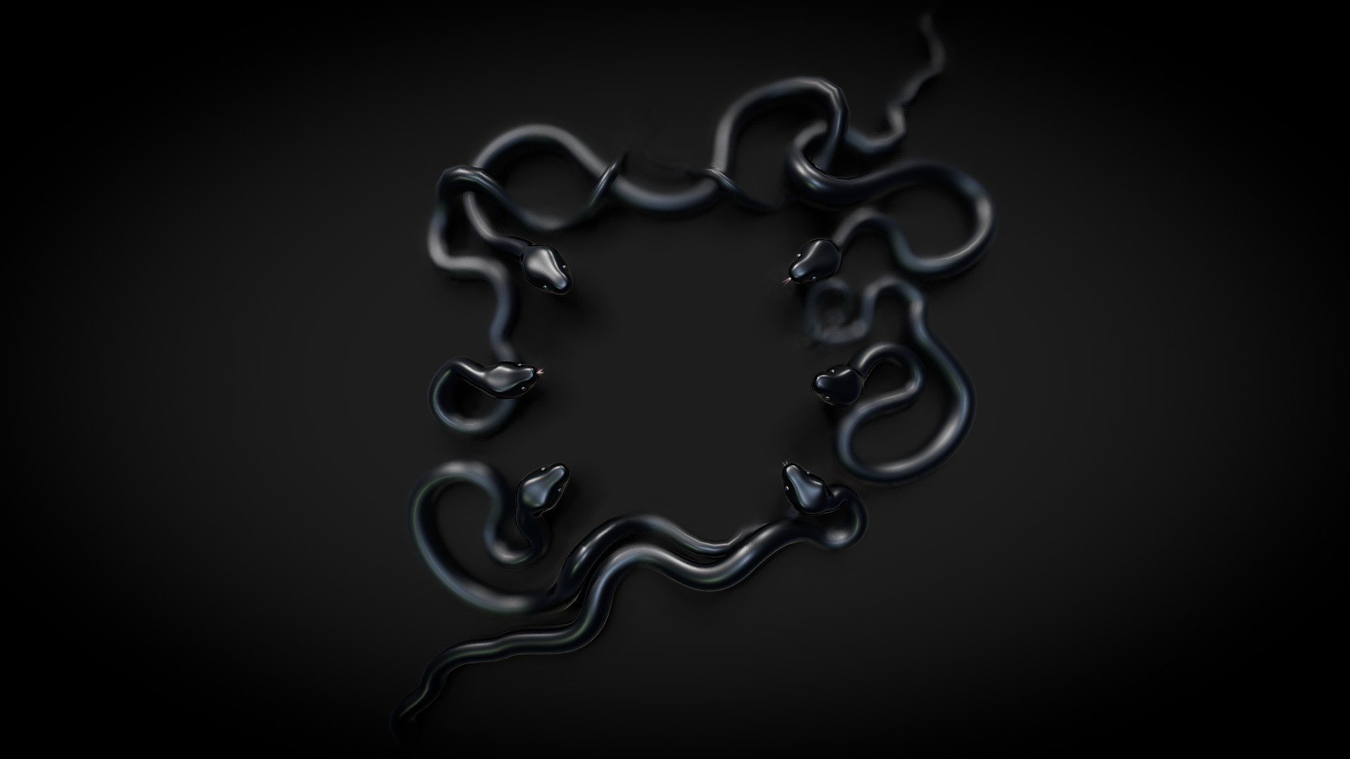 Black Snakes - Buy Royalty Free 3D model by tkkjee [09d2711 ...