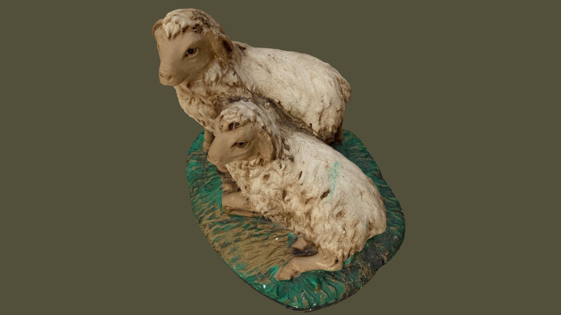 two sheep statue - Buy Royalty Free 3D model by scrawled soul ...