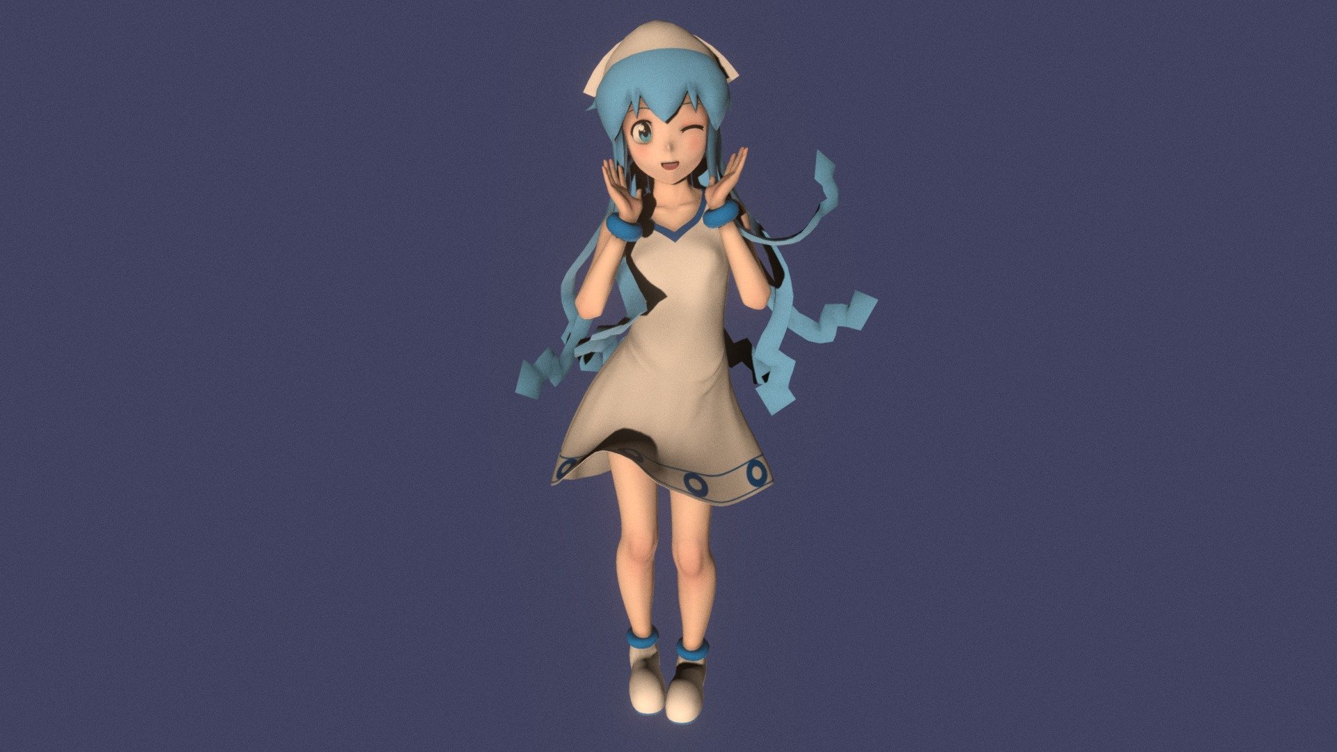 Ika Musume 01 - Buy Royalty Free 3D model by 3d Anime Girls Collection ...