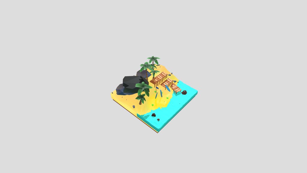 Beach - A 3D model collection by morteza.karegar - Sketchfab