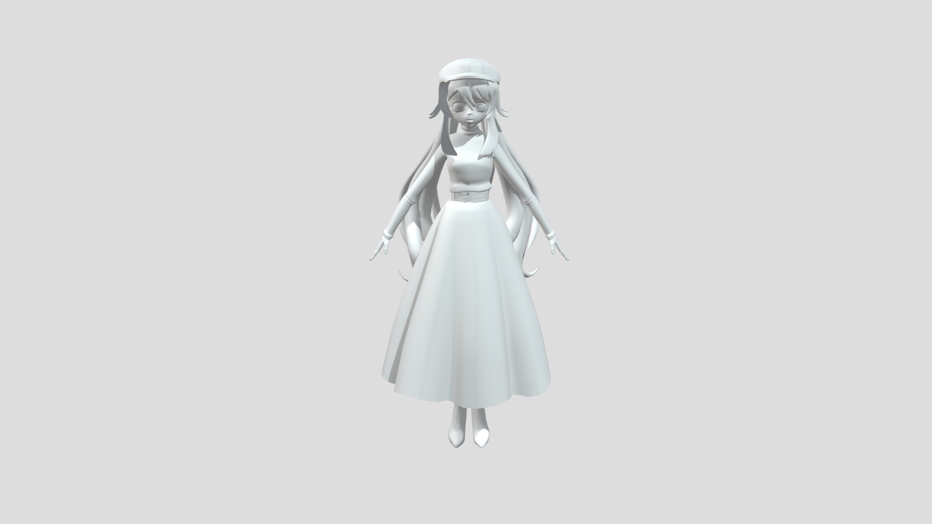 hutao charater model without texture - 3D model by lassitude [09d6964 ...
