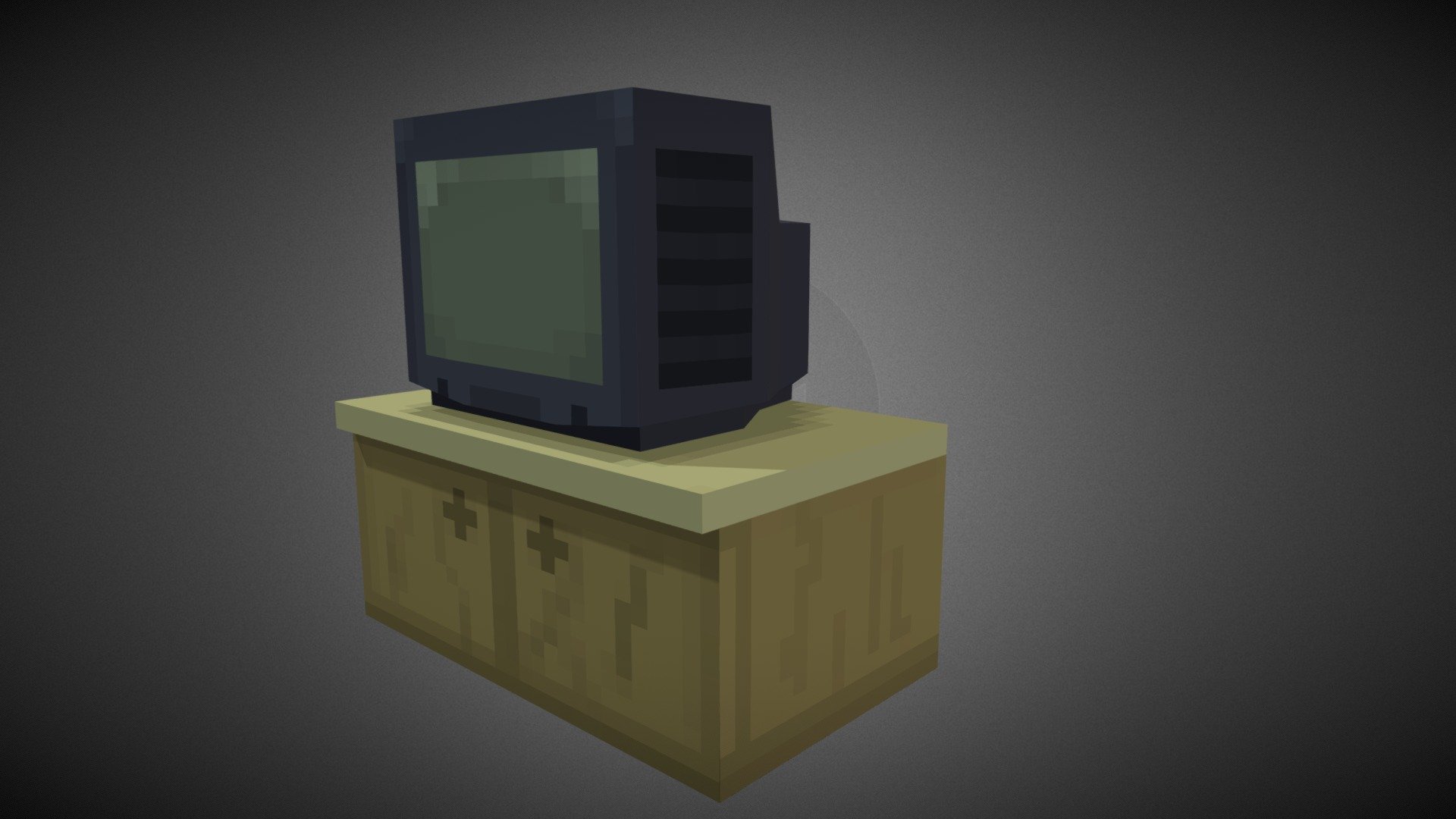 Old Tv Pixelart - Download Free 3D model by Onekro [09d7524] - Sketchfab